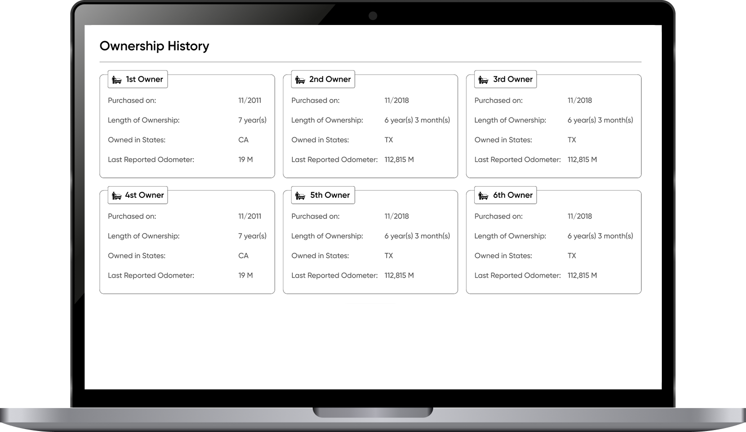 Vehicle History Report | Check Ownership, Odometer & Accident Records